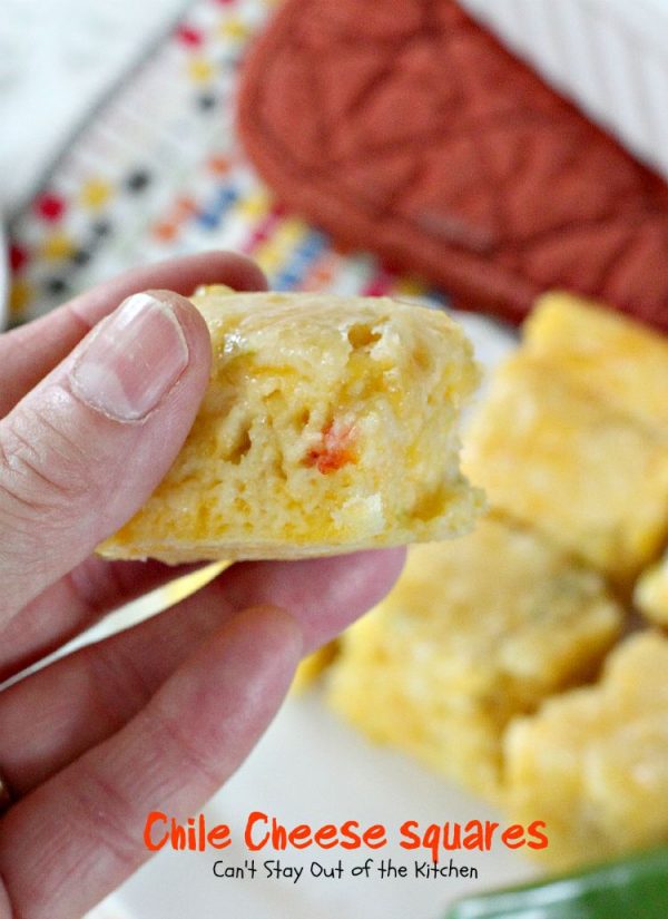 Chile Cheese Squares – Can't Stay Out of the Kitchen