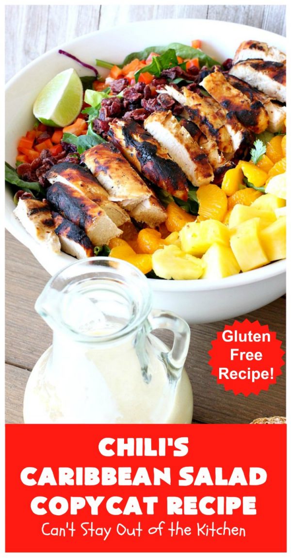 Chili’s Caribbean Salad Copycat Recipe with Honey-Lime Dressing – Can't ...