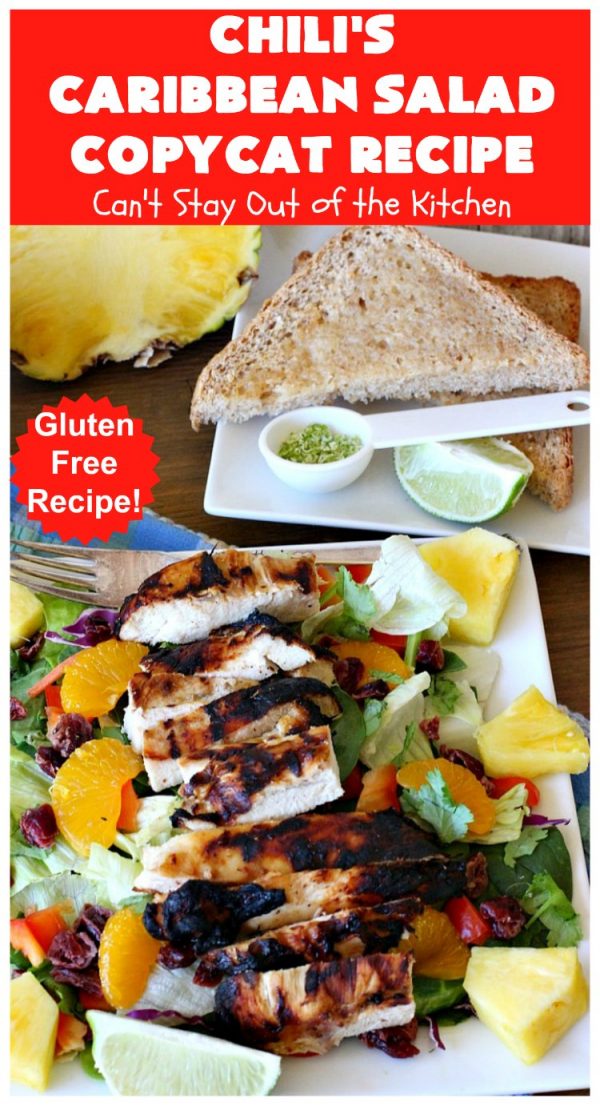 Chili’s Caribbean Salad Copycat Recipe with Honey-Lime Dressing – Can't ...