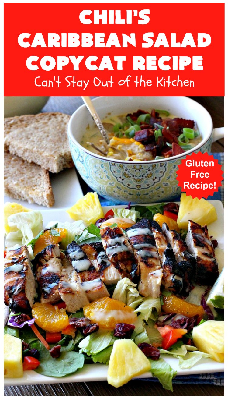 Chili’s Caribbean Salad Copycat Recipe with Honey-Lime Dressing – Can't ...