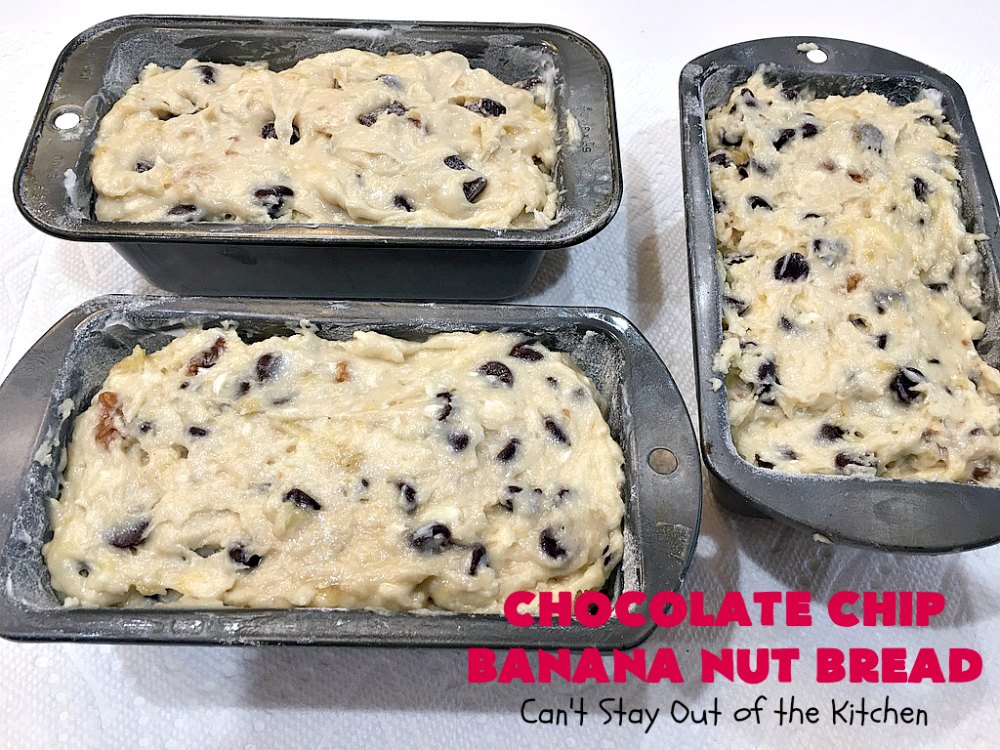 Chocolate Chip Banana Nut Bread – Can't Stay Out of the Kitchen