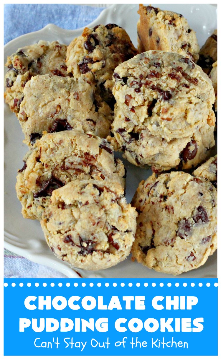 Chocolate Chip Pudding Cookies – Can't Stay Out of the Kitchen