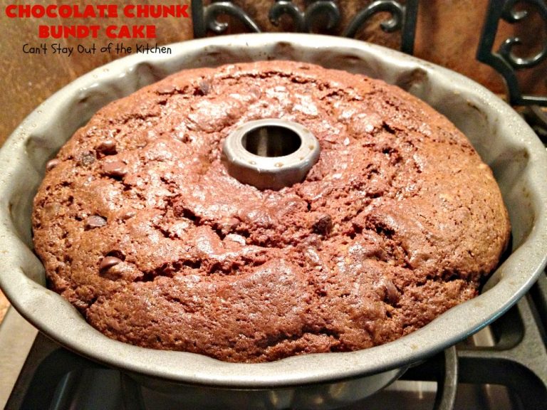 Chocolate Chunk Bundt Cake – Can't Stay Out of the Kitchen