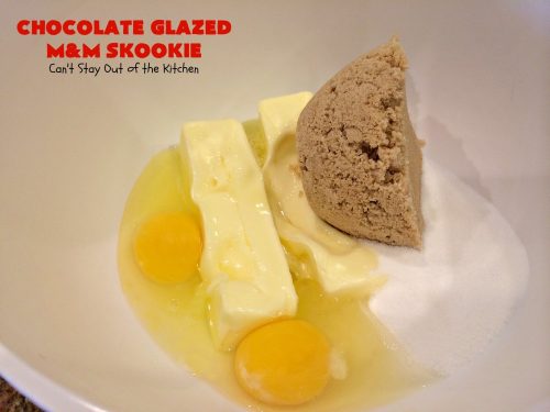 Chocolate Glazed M&M Skookie – Can't Stay Out of the Kitchen