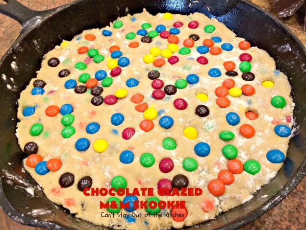 Chocolate Glazed M&M Skookie – Can't Stay Out of the Kitchen