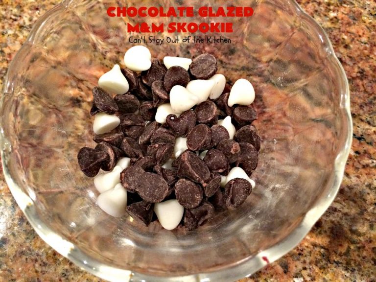 Chocolate Glazed M&M Skookie – Can't Stay Out of the Kitchen