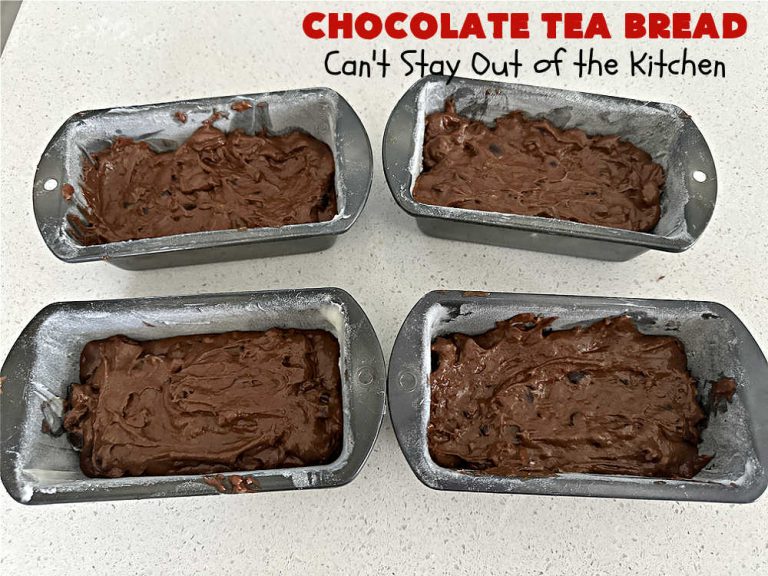 Chocolate Tea Bread – Can't Stay Out of the Kitchen