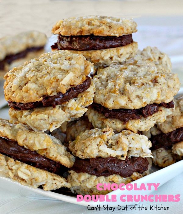 Chocolaty Double Crunchers – Can't Stay Out of the Kitchen