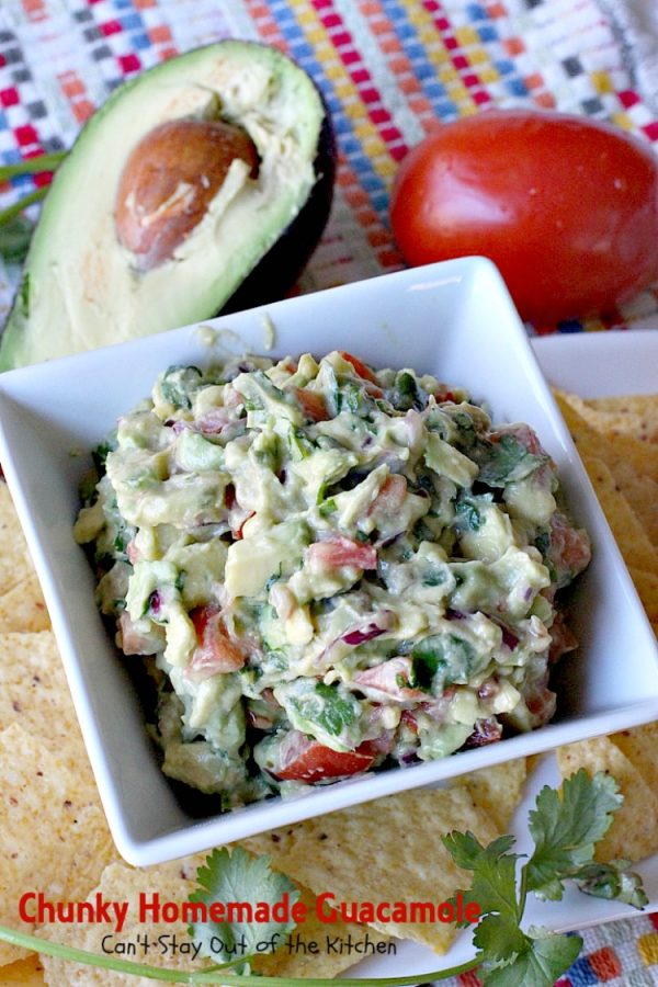 Chunky Homemade Guacamole – Can't Stay Out of the Kitchen