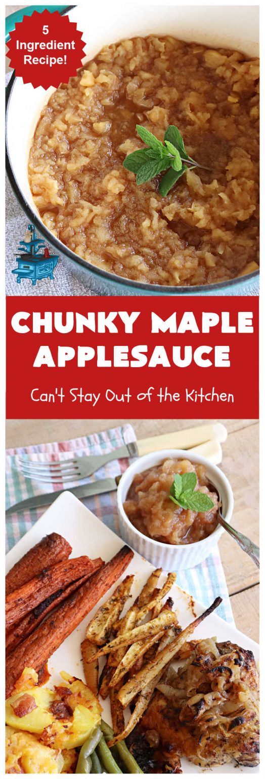 Chunky Maple Applesauce – Can't Stay Out of the Kitchen