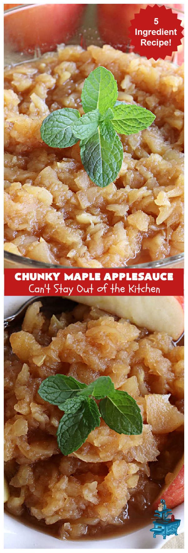Chunky Maple Applesauce – Can't Stay Out of the Kitchen
