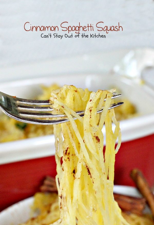 Cinnamon Spaghetti Squash – Can't Stay Out of the Kitchen