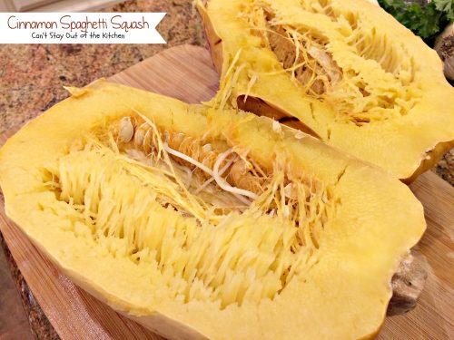 Cinnamon Spaghetti Squash – Can't Stay Out of the Kitchen