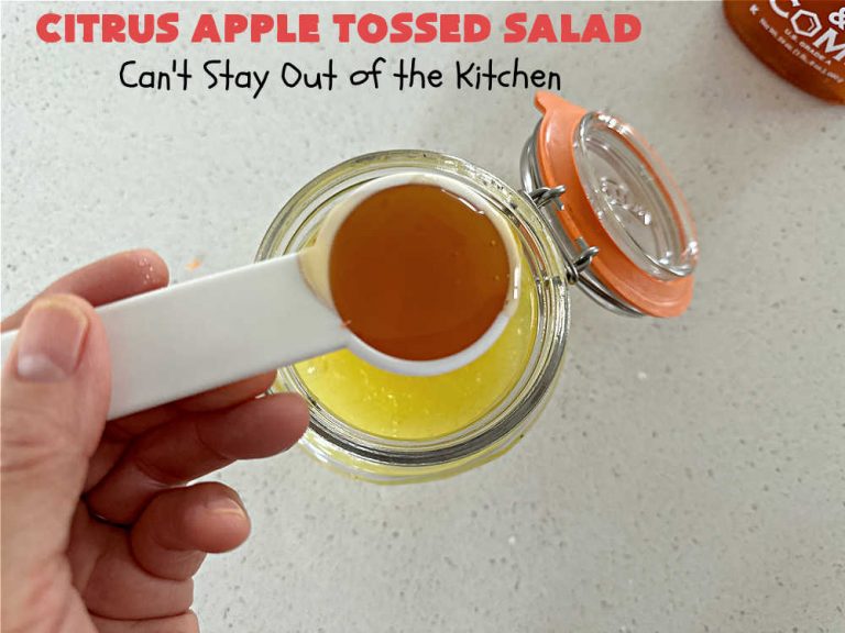 Citrus Apple Tossed Salad – Can't Stay Out of the Kitchen
