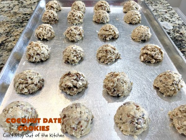 Coconut Date Cookies – Can't Stay Out of the Kitchen