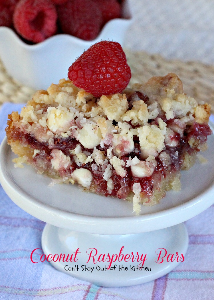 Coconut Raspberry Bars – IMG_3467 – Can't Stay Out of the Kitchen
