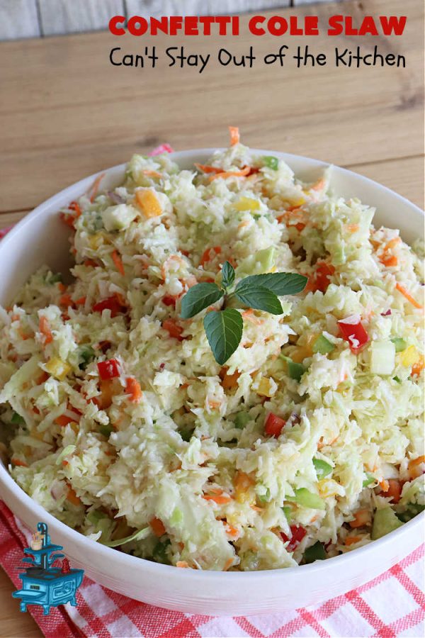 Confetti Cole Slaw – Can't Stay Out of the Kitchen