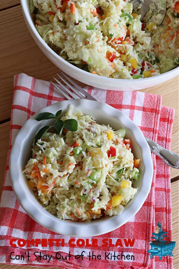 Confetti Cole Slaw – Can't Stay Out of the Kitchen