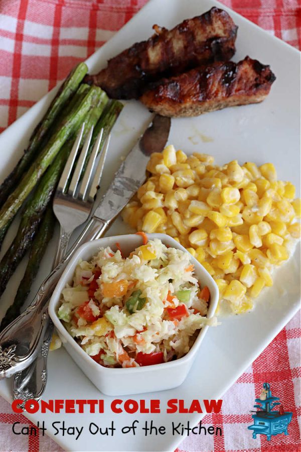 Confetti Cole Slaw – Can't Stay Out of the Kitchen