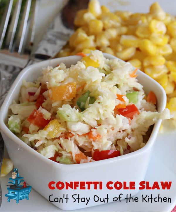 Confetti Cole Slaw – Can't Stay Out of the Kitchen
