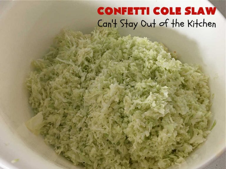Confetti Cole Slaw – Can't Stay Out of the Kitchen