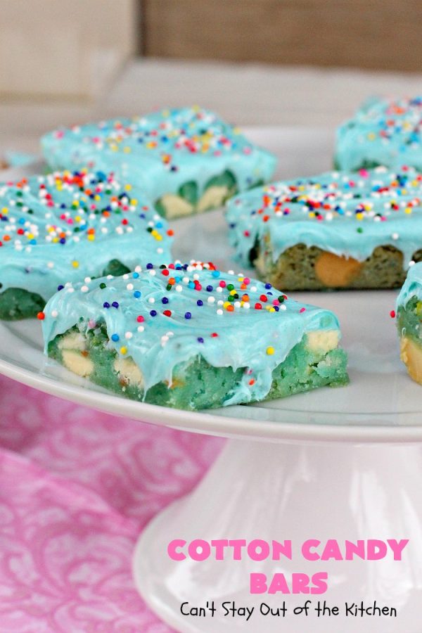 Cotton Candy Bars – Can't Stay Out of the Kitchen