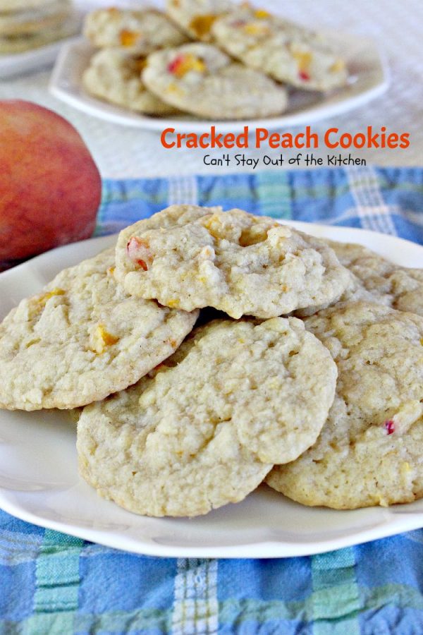 Cracked Peach Cookies – Can't Stay Out of the Kitchen