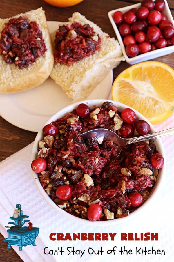 Cranberry Relish – Can't Stay Out of the Kitchen