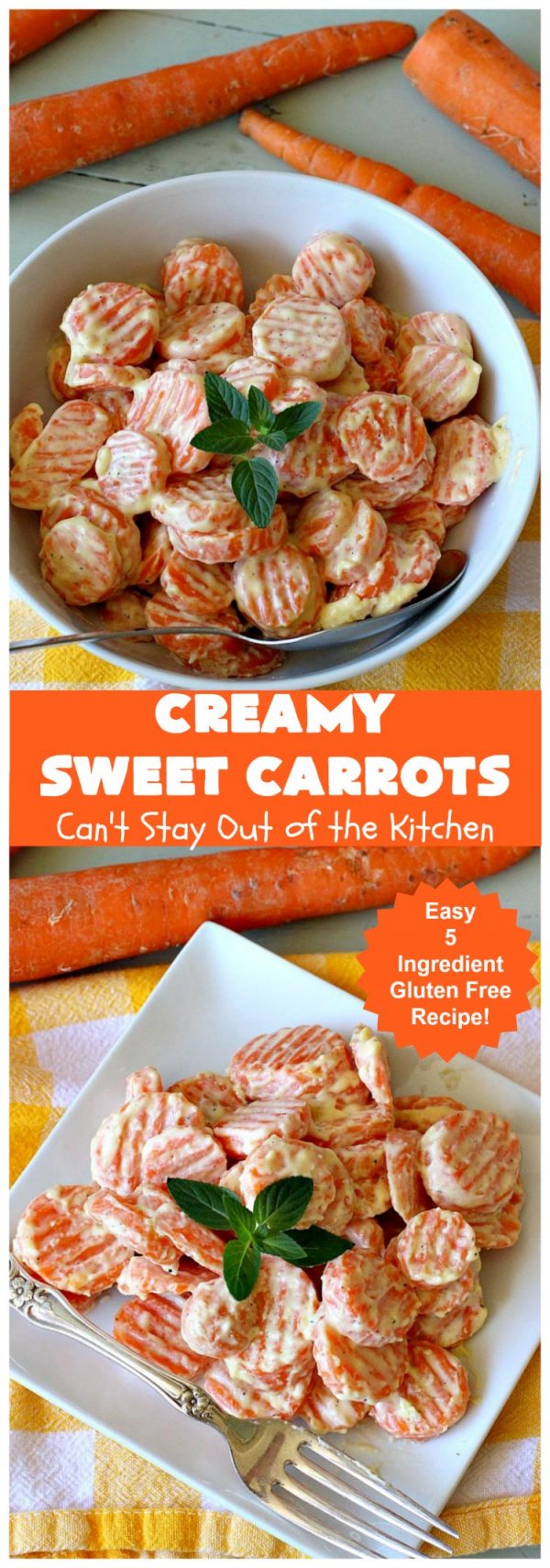 Creamy Sweet Carrots – Can't Stay Out of the Kitchen