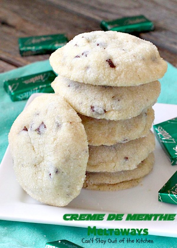 Crème de Menthe Meltaways – Can't Stay Out of the Kitchen