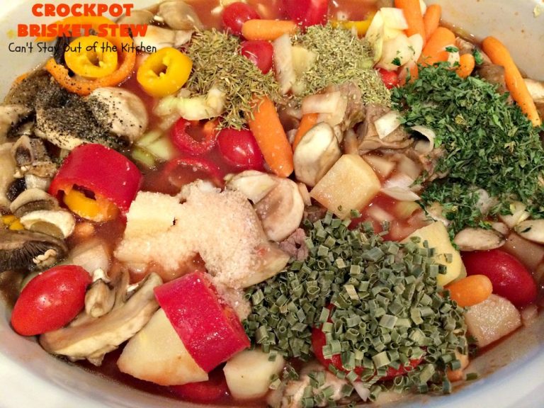 Crockpot Brisket Stew – Can't Stay Out of the Kitchen