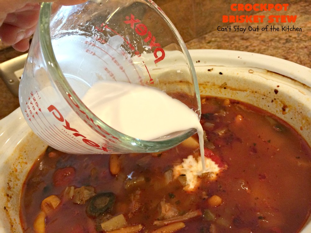 Crockpot Brisket Stew – Can't Stay Out of the Kitchen