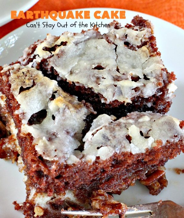 Earthquake Cake – Can't Stay Out of the Kitchen