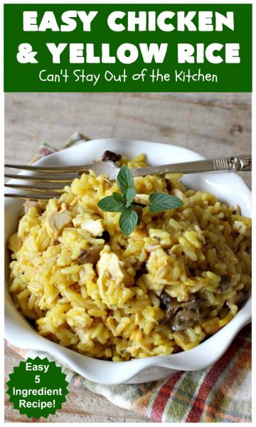 Easy Chicken and Yellow Rice – Can't Stay Out of the Kitchen