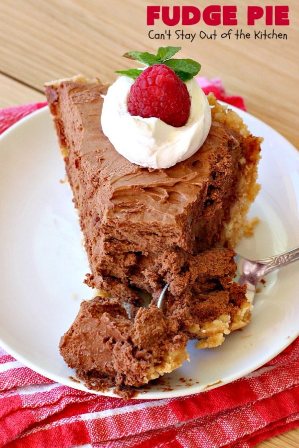 Fudge Pie – Can't Stay Out of the Kitchen