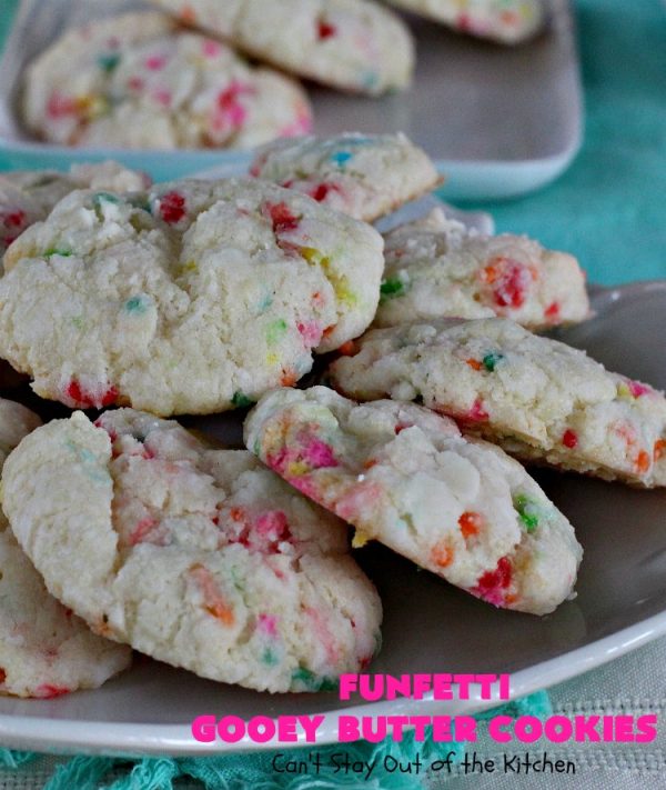 Funfetti Gooey Butter Cookies – Can't Stay Out of the Kitchen