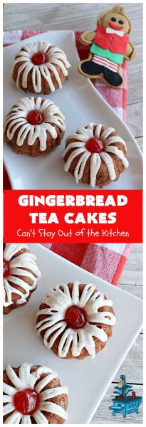 Gingerbread Tea Cakes – Can't Stay Out of the Kitchen