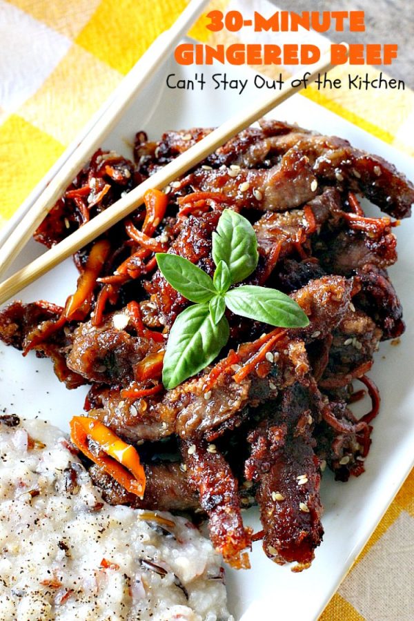 Gingered Beef – Can't Stay Out of the Kitchen