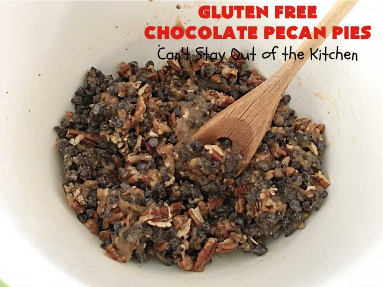 Gluten Free Chocolate Pecan Pies – Can't Stay Out of the Kitchen