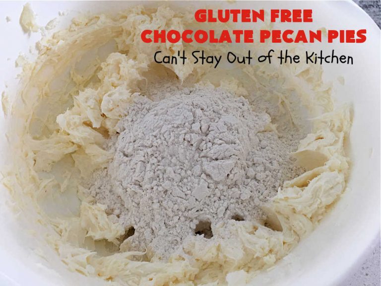 Gluten Free Chocolate Pecan Pies – Can't Stay Out of the Kitchen