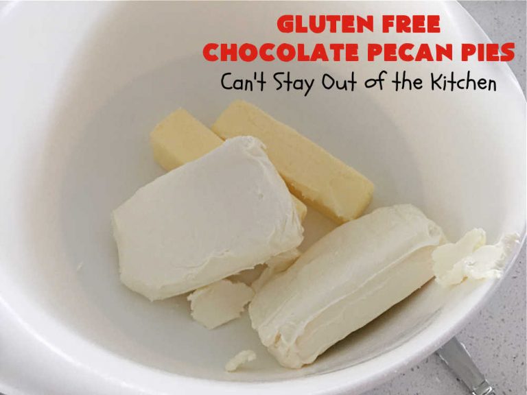 Gluten Free Chocolate Pecan Pies – Can't Stay Out of the Kitchen