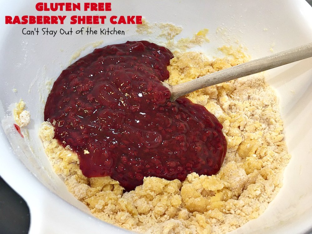 Gluten Free Raspberry Sheet Cake – Can't Stay Out of the Kitchen