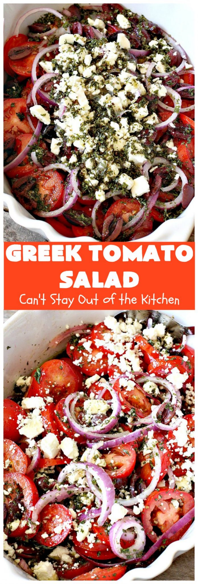 Greek Tomato Salad – Can't Stay Out of the Kitchen