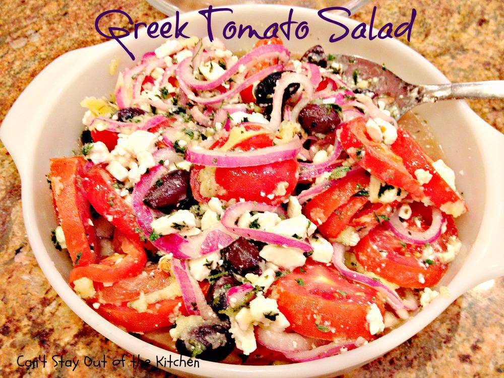 Greek Tomato Salad – Recipe Pix 8 230 – Can't Stay Out of the Kitchen