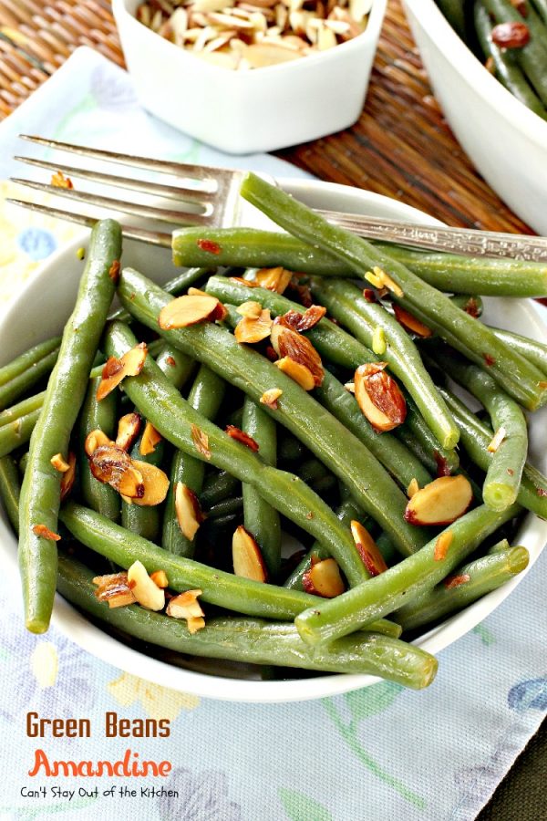 Green Beans Amandine – Can't Stay Out of the Kitchen