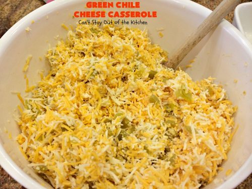 Green Chile Cheese Casserole – Can't Stay Out of the Kitchen