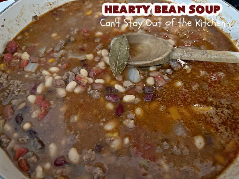 Hearty Bean Soup – Can't Stay Out of the Kitchen