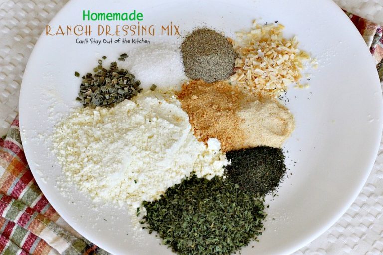 Homemade Ranch Dressing Mix – Can't Stay Out of the Kitchen