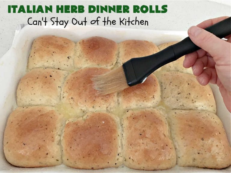 Italian Herb Dinner Rolls – Can't Stay Out of the Kitchen