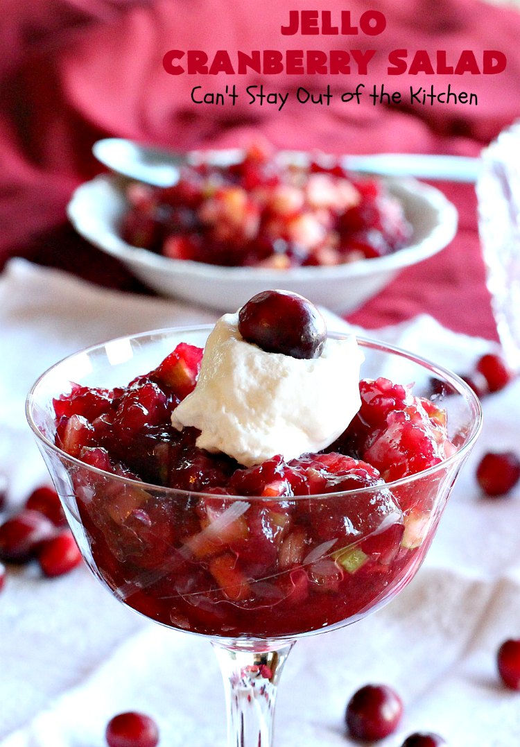 Jello Cranberry Salad – Can't Stay Out of the Kitchen